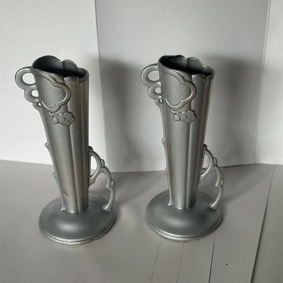 Accents | Vintage Bud Vase Metal Silverplate Set Of 2 Marked Tokyo ...